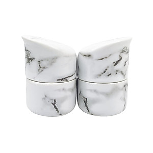 MASSJOY Nordic Creative Toothpick Holder Toothpick Box, Ceramic Home Living Room Cotton Swab Storage Tank, Marbled Toothpick Bucket.