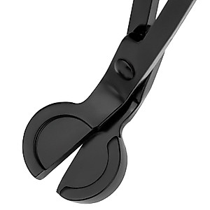 UMOKOON Sturdy Candle Wick Trimmer - Premium Stainless Steel Wick Cutter for Candles - Polished Candle Scissors (Matte Black)