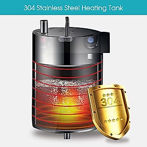 Hot & Cold Top Loading Water Dispenser, Water Cooler Dispenser for 3 or 5 Gallon Bottles with Child Safety Lock, Removable Drip &Storage Cabinet, for Home Office Dormitory