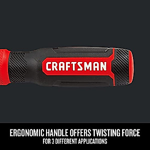 CRAFTSMAN Ratcheting Screwdriver, Multibit Set, 26-Piece (CMHT68001),Black