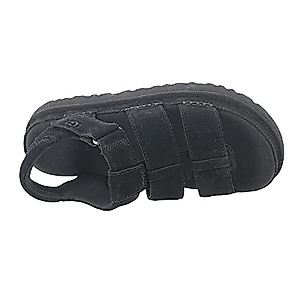 UGG Women's GOLDENSTAR Strap Sandal, Black, 8.5