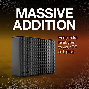 Seagate Expansion Desktop 16TB External Hard Drive HDD - USB 3.0 for PC & Laptop - 1-Year Rescue Service (STEB16000402), Black