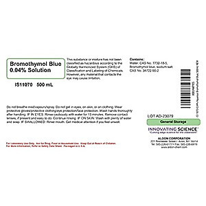 0.04% Aqueous Bromothymol Blue, 500mL - The Curated Chemical Collection by Innovating Science