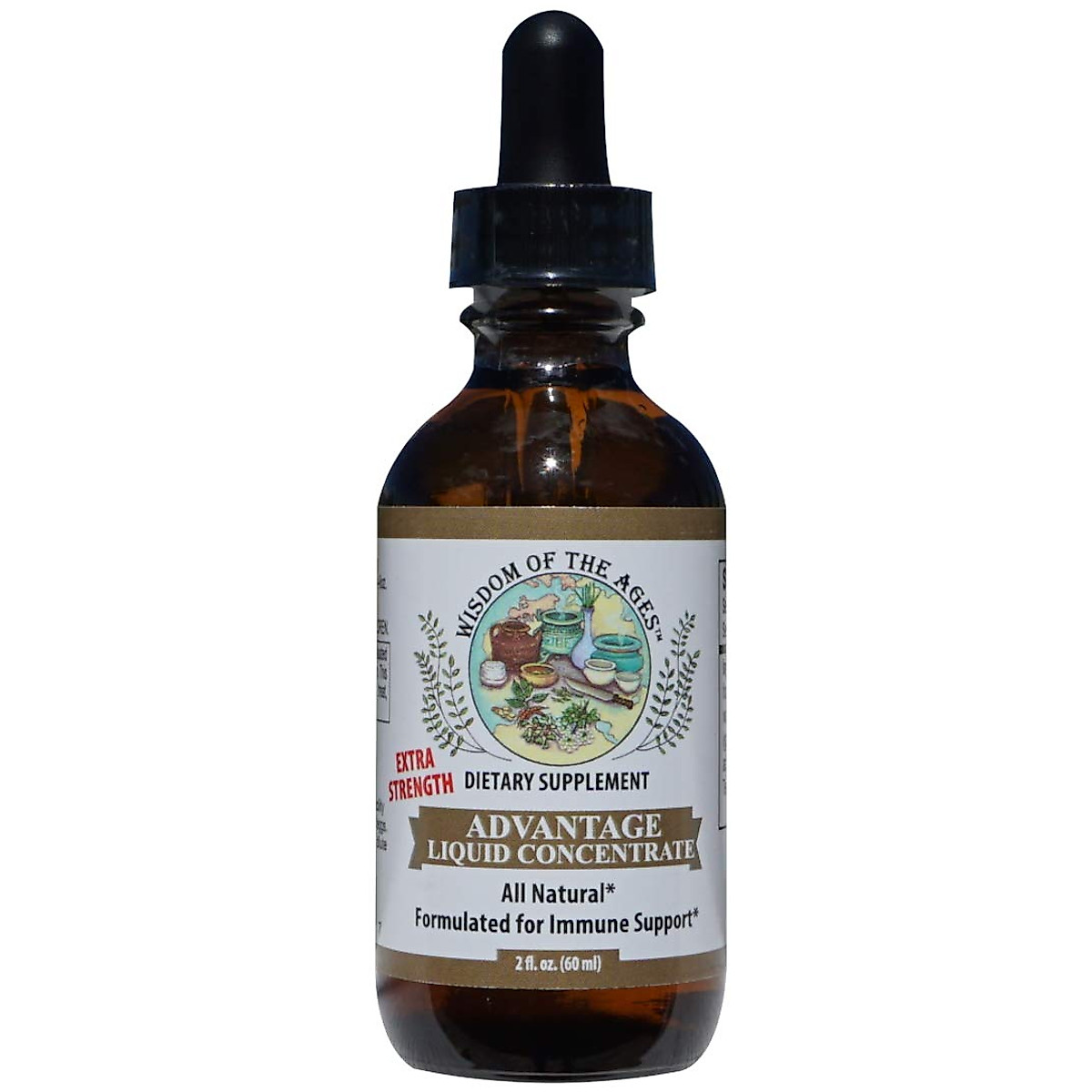 Advantage Liquid Concentrate Natural Immune Support with The Power of Grapefruit Seed Extract, Green Tea and Jasmine Tea (2 fl oz)