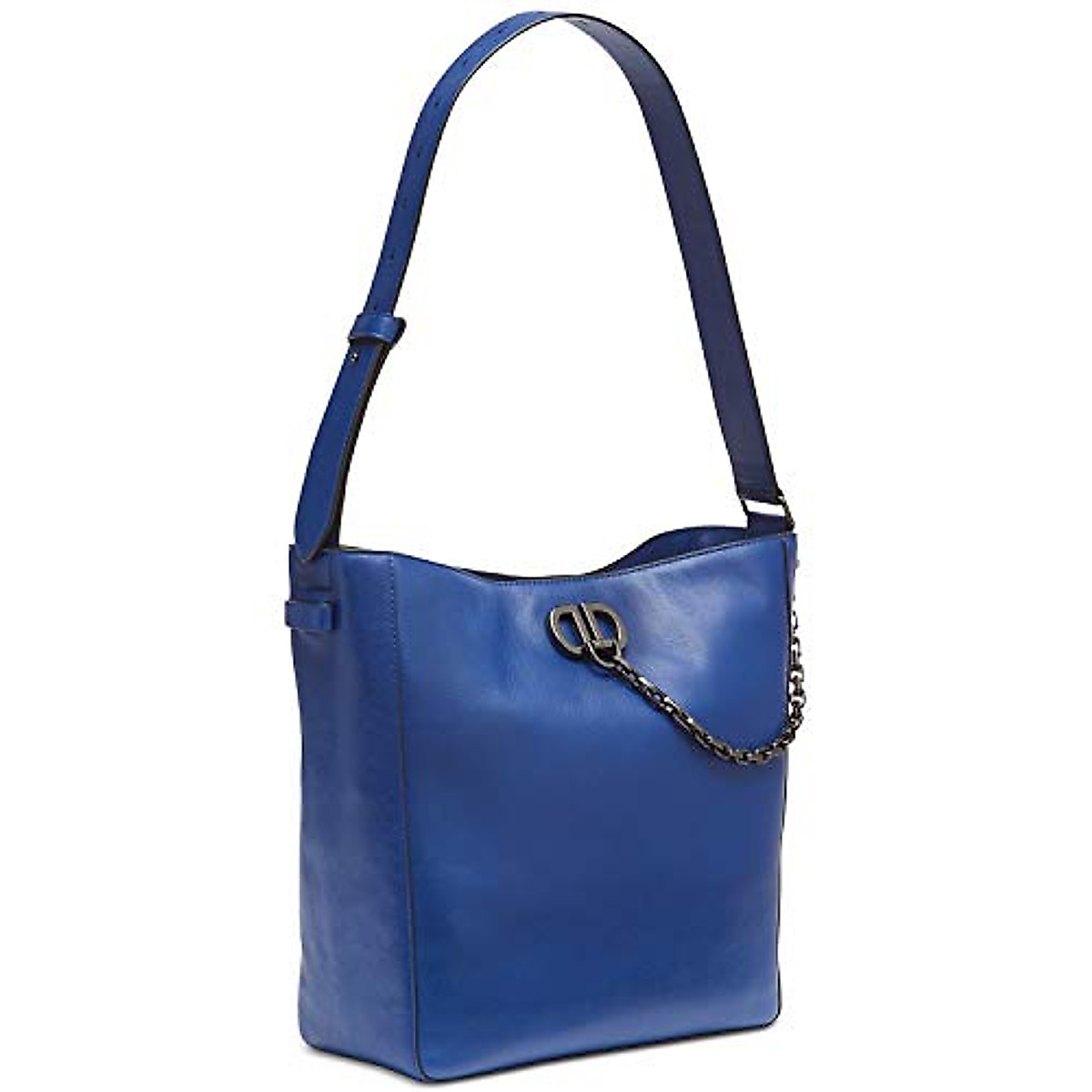 DKNY Linton Leather Hobo Shoulder Bag Tote - Royal Blue