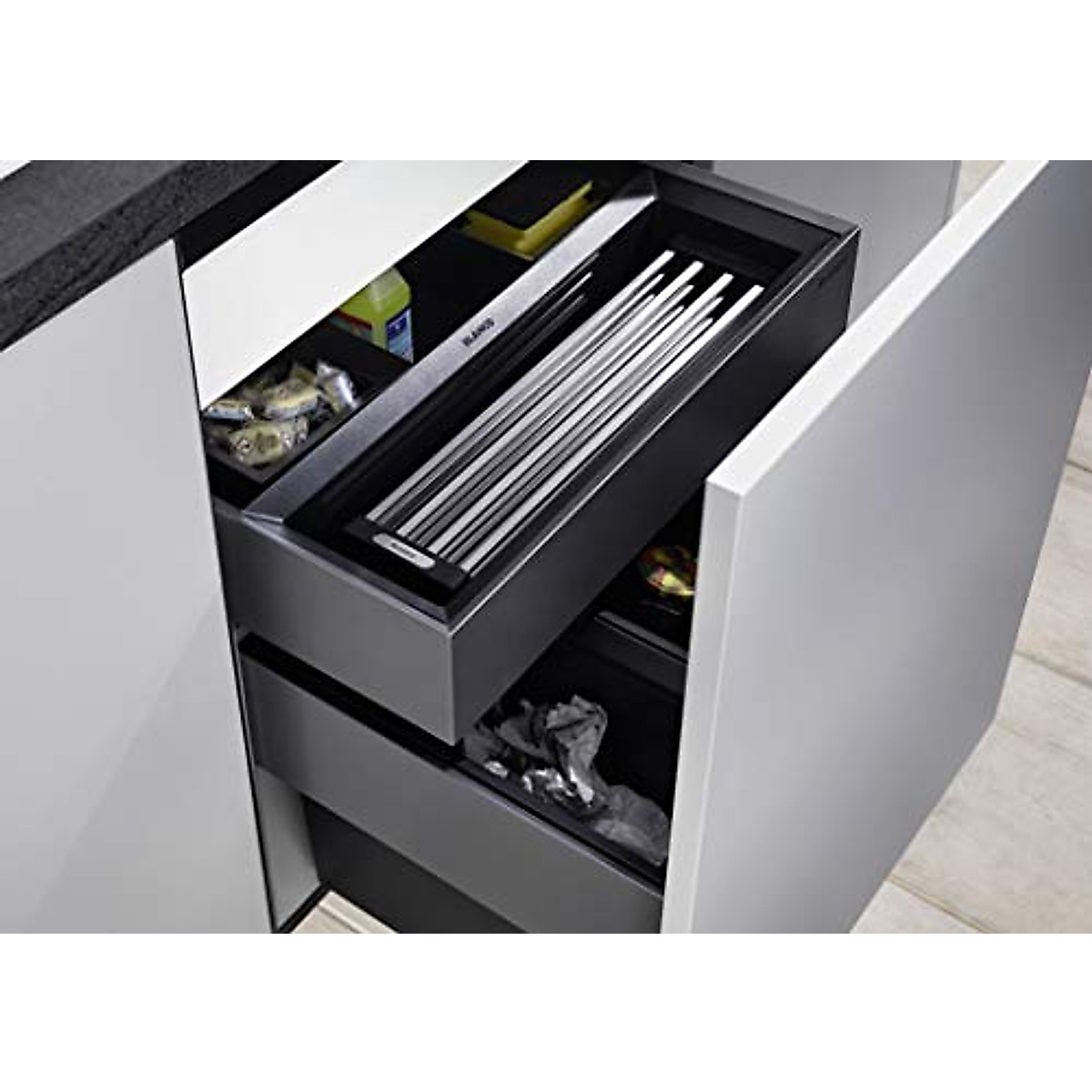 BLANCO 238483 Folding mat, 440 mm, Black/Silver