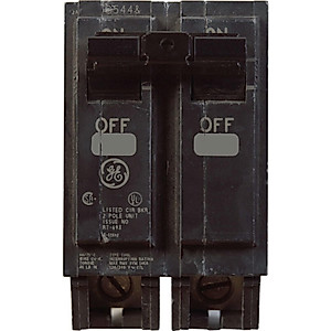 Connecticut Electric General Electric THQL2150 Circuit Breaker, 2-Pole 50-Amp Thick Series, Black