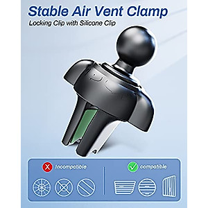 OQTIQ CD Phone Holder for Car, Sturdy CD Mount & Air Vent Car Phone Mount, [Silicone Pad Protection] for CD Player Car Phone Holder Compatible with iPhone 13, All Phones