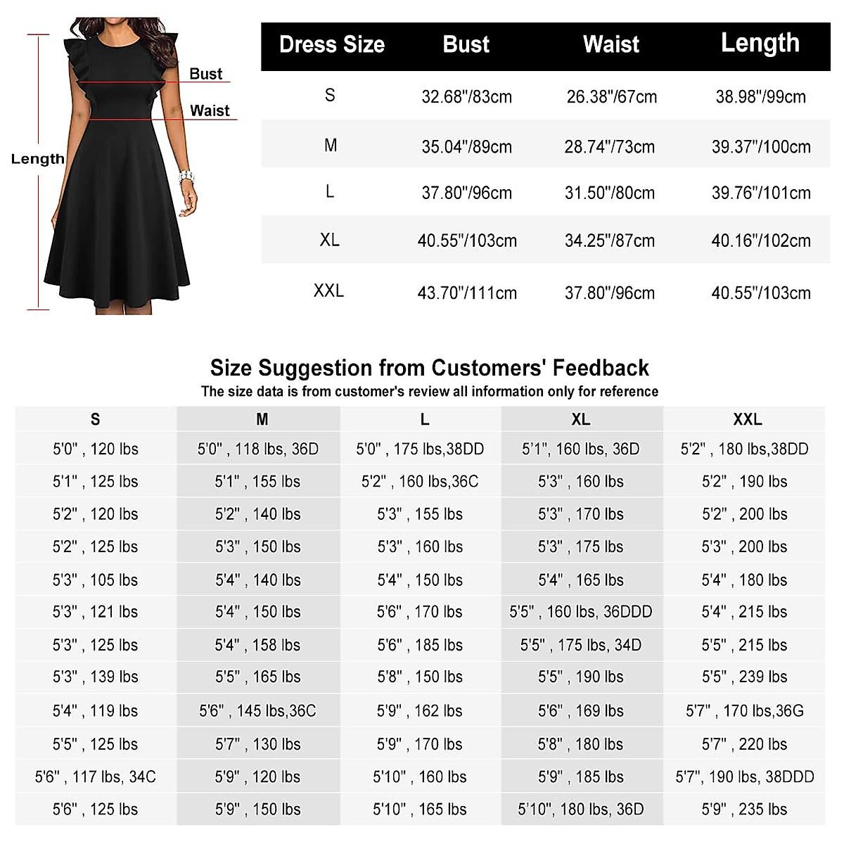 IHOT Wedding Guests Dress for Women Vintage Crew Neck Ruffle Sleeve Flared Casual Swing Church Party Date Night Bridemaid Cocktail Dresses with Pockets Wine Red Medium