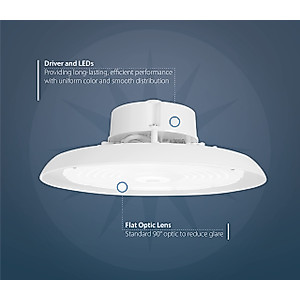HBC4 240W White LED UFO High Bay in 5000K