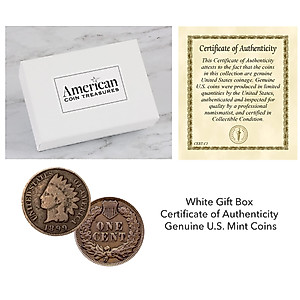 American Coin Treasures 100 Year Old Indian Head Penny Feather Silvertone Coin Earrings
