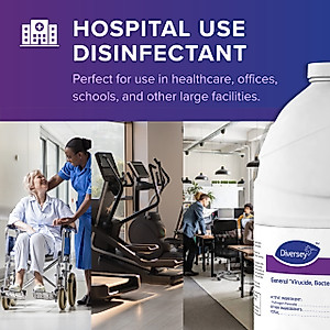 Oxivir Diversey 100898636 Tb One-Step Disinfectant Cleaner, Hospital Grade Accelerated Hydrogen Peroxide AHP, No Fragrance Added, Ready-to-Use Liquid, 1-Gallon (Pack of 4)