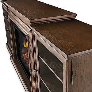 Real Flame 7740/e 7740E Frederick Entertainment Center with Electric Fireplace, Large, Chestnut Oak