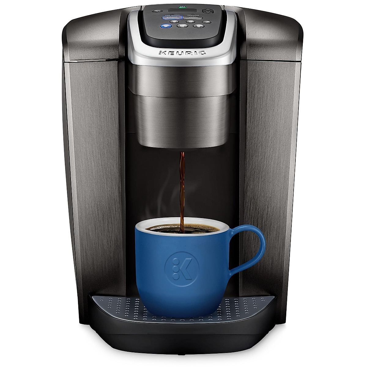 Keurig K-Elite Coffee Maker, Single Serve K-Cup Pod Coffee Brewer, With Iced Coffee Capability, Brushed Slate
