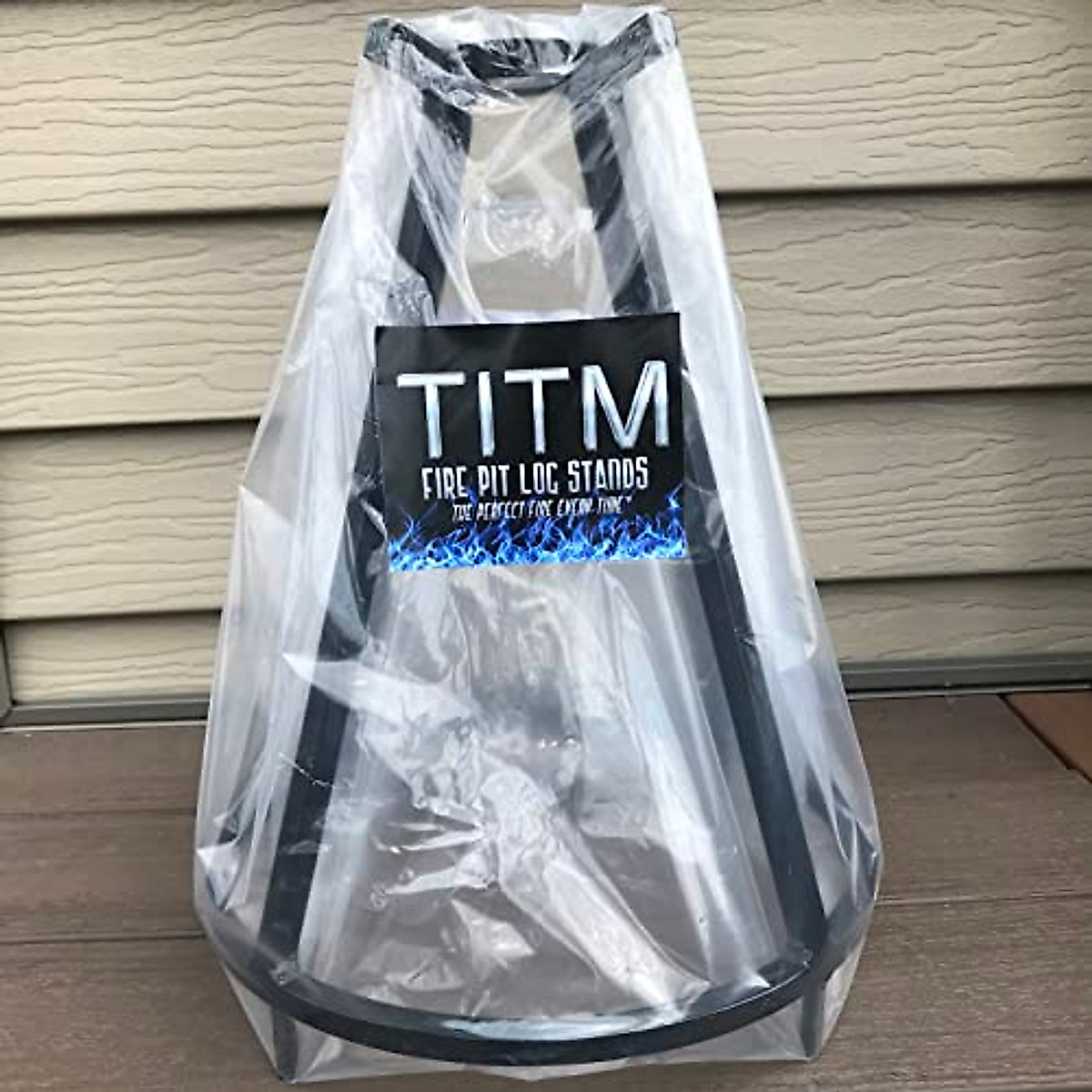 TITM Fire Pit Log and Cooking Stand(Fits All Round, Square, Bottomed, and Bottomless Fire Pits)