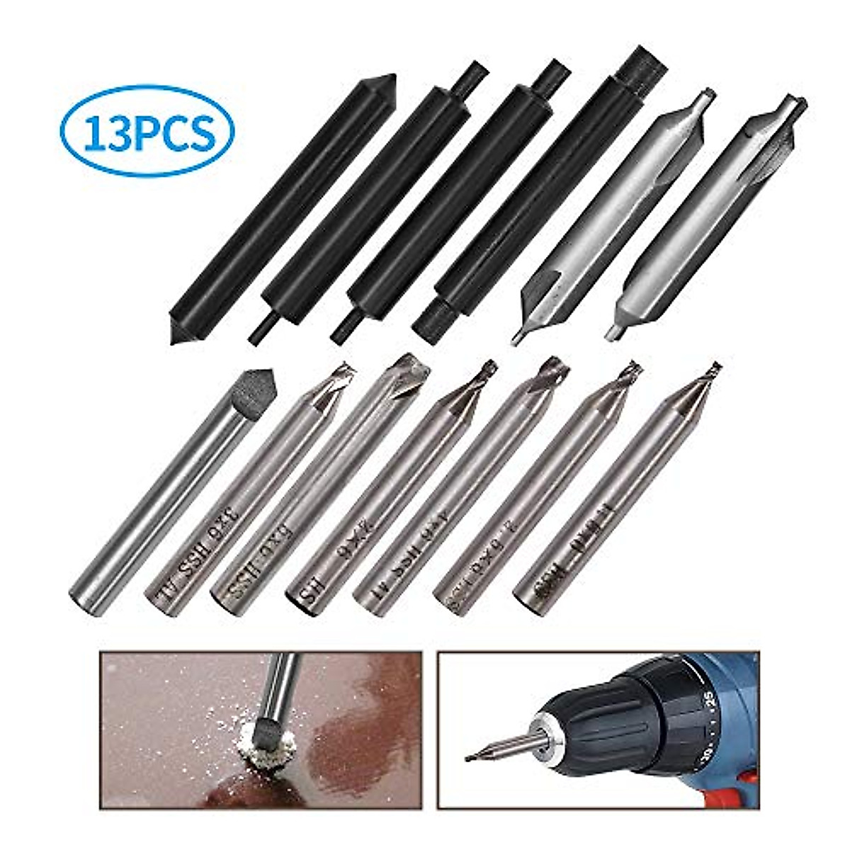 13pcs/Set Drill Bits Key Cutting Machine Cutter Vertical Machine Cutting Parts