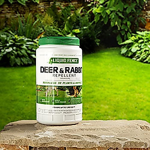 Liquid Fence Deer And Rabbit Repellent Granular 2 Pounds, Apply Year-Round, 2 Pack