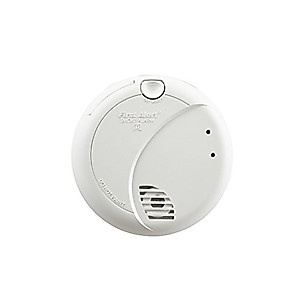 First Alert BRK 7010B Hardwired Smoke Detector with Photoelectric Sensor and Battery Backup , White