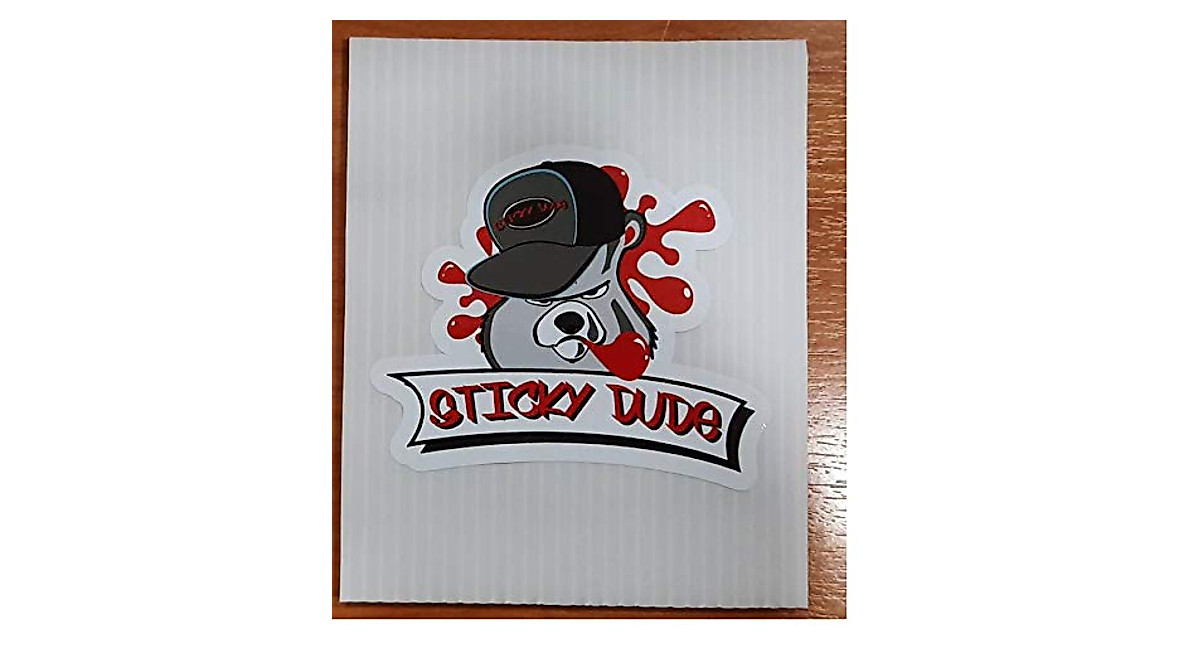 STICKY DUDE Middle Finger Meme Sticker - 5" Decal