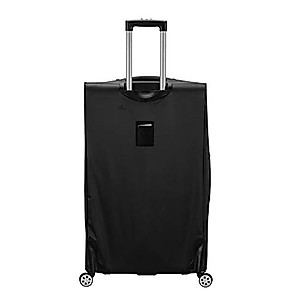 Rockland Impact Softside Spinner Wheel Luggage Set, Black, 4-Piece (18/22/26/30)