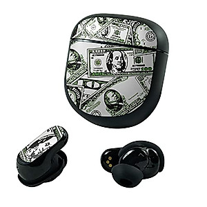 MightySkins Skin Compatible with Bose QuietComfort Earbuds II (2022) - Phat Cash | Protective, Durable, and Unique Vinyl Decal wrap Cover | Easy to Apply, Remove, and Change Styles | Made in The USA