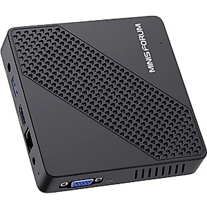 N40 Mini PC Fanless Celeron N4020,up to 2.8GHz with 4GB DDR4/64GB eMMC RAM Mini Desktop Computer, Support 4K UHD, VGA Port,2.4G/5.8G WiFi&BT4.2,3xUSB3.0 Ports,1x SD Card Slot for Business Home Office