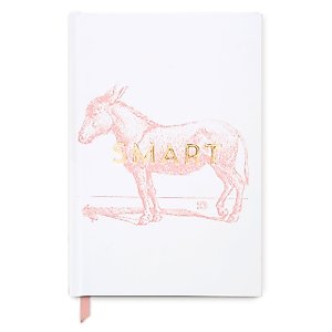 Designworks Ink Vintage Sass A5 Hardcover Notebook Journal, Design: Smart, Colour: White, 14.6cm x 21.6cm, JB86-1094EU. 240 Lined Pages. Soy Based Ink.