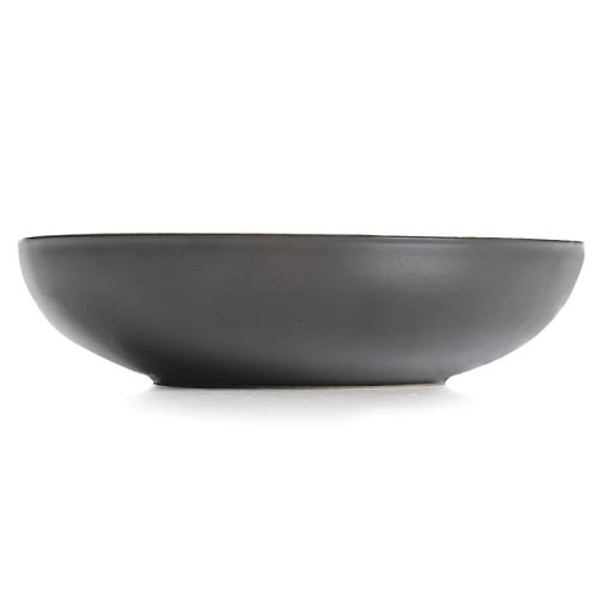 Gibson Soho Lounge Soho Lounge Dinnerware Set, 9.7" Serving Bowl, Matte Black