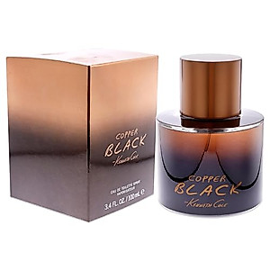 Kenneth Cole Copper Black Eau de Toilette Spray for Men, 3.4 Fl Oz