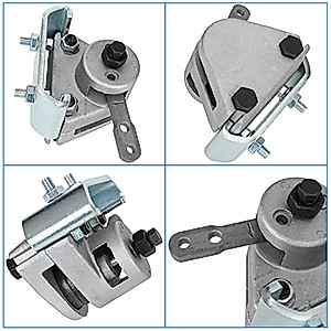 YOXUFA Go Kart Mechanical Brake Caliper Bracket Pad Kit for Manco 9598 9597 Yerf-Dog ASW American Sportworks Airheart MB-1 Bristers Thunder Predator 212cc 196cc 6.5hp Carter Drift Trike Fun Cart Parts