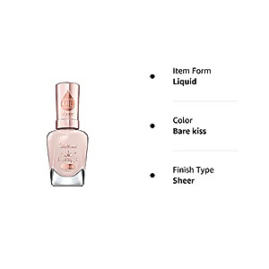 Sally Hansen Color Therapy Lacquer Nail Polish, Bare Kiss, 0.5 Fl. Oz.