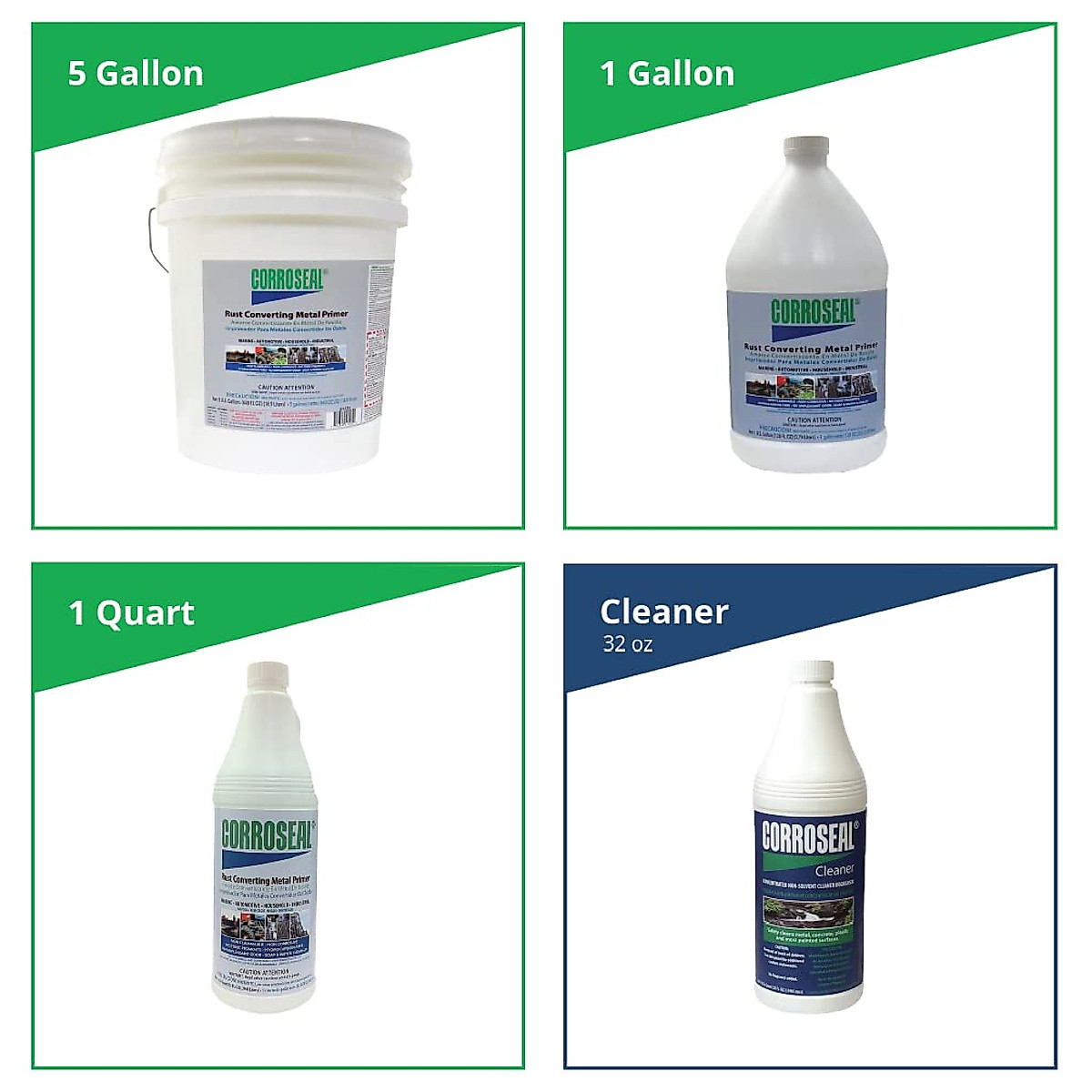 Corroseal Water-Based Rust Converter Metal Primer, Rust Converter - 1 Gal,82331