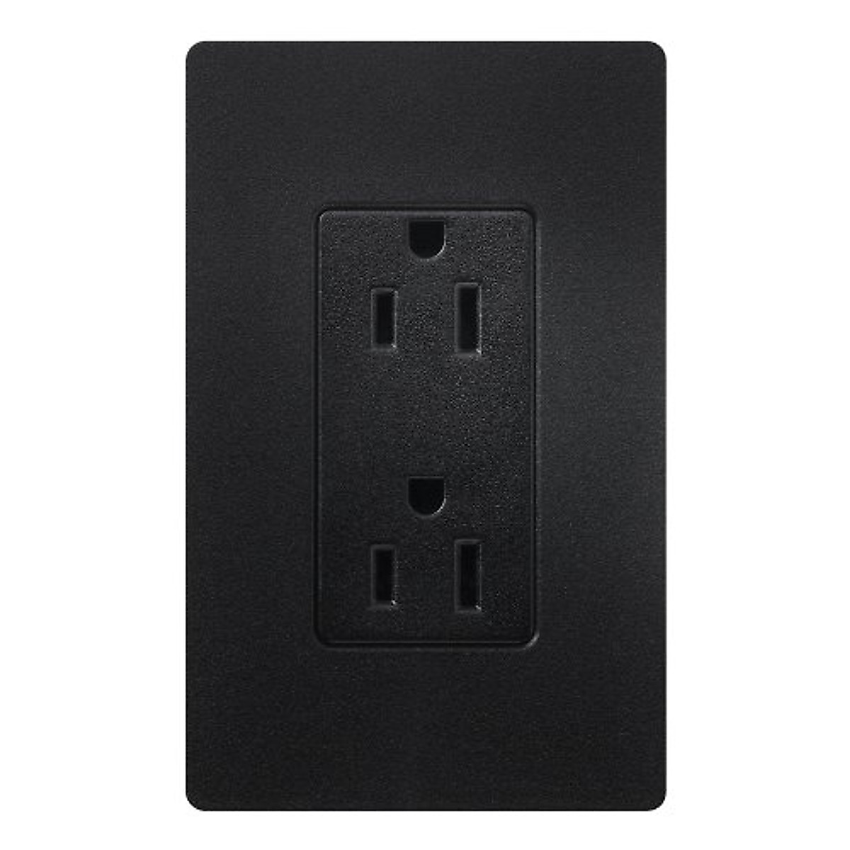 Lutron 15 Amp Tamper-Resistant Duplex Receptacle, SCRS-15-TR-MN, Midnight