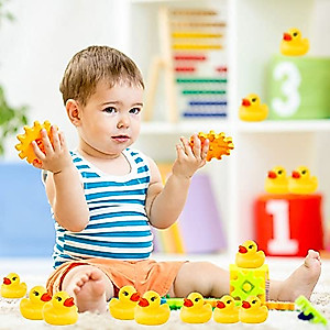 50Pack Mini Rubber Ducks, Rubber Duck Bulk Float Duck Baby Bath Toy, Shower Birthday Party Favors Gift Classroom Summer Beach Pool Party Games