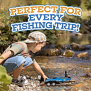 Big Country Toys - Fishing Toy Playset - Kids Fishing Set with Toy Boat - 10-Piece Fishing Set