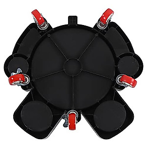 Feya Rolling Bucket Dolly Heavy Duty Multifunctional Rolling Dolly with 5 Swivel Casters Construction