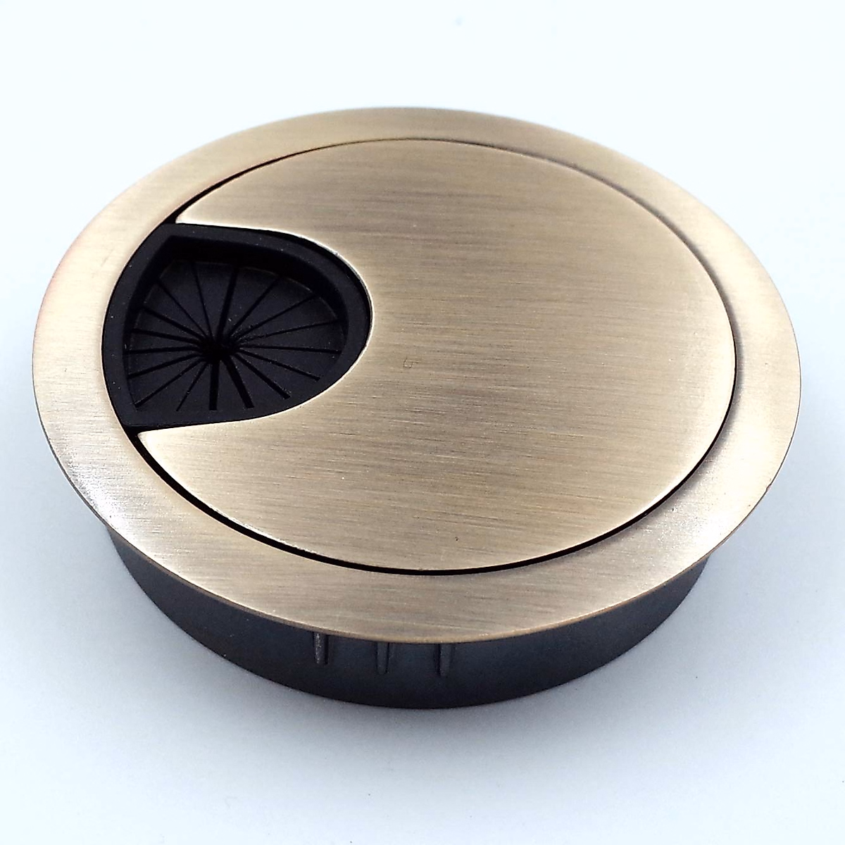 Jetland Desk Grommet for Wire Organizer - Bronze, Fits 2" Hole, GBZ53, 2-Pack