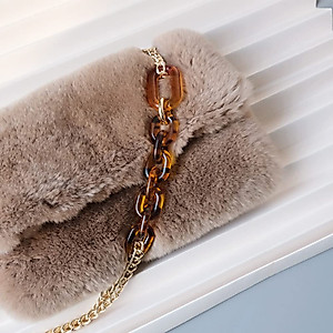 Wiwpar Acrylic Amber Bag Chain Shoulder Bag Purse Replacement Chain Straps for Women's Handbags (Style 4)