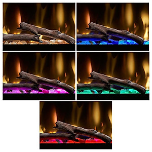 Dimplex Ignite Evolve 60 Inch Built-in Linear Electric Fireplace - Includes Driftwood Logs, Glass Media Kit, Multi-Function Remote - Personalize Flame Colors & Control with The Flame Connect App