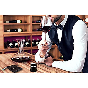 Wine Preserver and Stopper by PullTex│Save Your Open Wine and Keep it Tasting Fresh For Up To 10 Days with Our Patented System of Preventing Wine Oxidation│1000 Uses Guaranteed