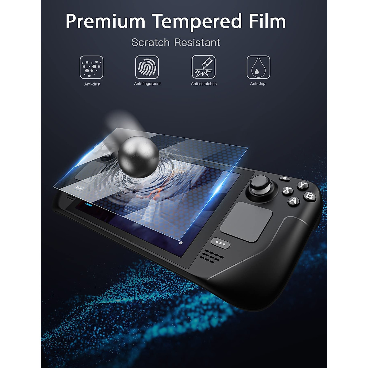 [11 in 1] Benazcap Carrying Case Compatible with Steam Deck/Steam Deck OLED, Accessories Kit with Hard Shell Travel Carry Case, Screen Protector, Silicon Protective Case,Thumb Grip Cap and More