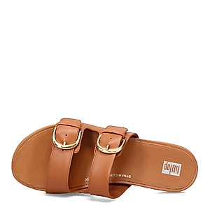 Fitflop Women's Slide Sandals, Light Tan, 7