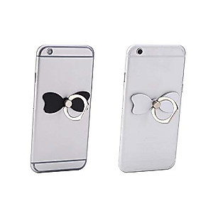 lenoup 4 Pack Cell Phone Bow Ring Holder,Bowknot Phone Ring Kickstand,360 Rotation Cell Phone Finger Ring Grip for Almost All Phones,Pad