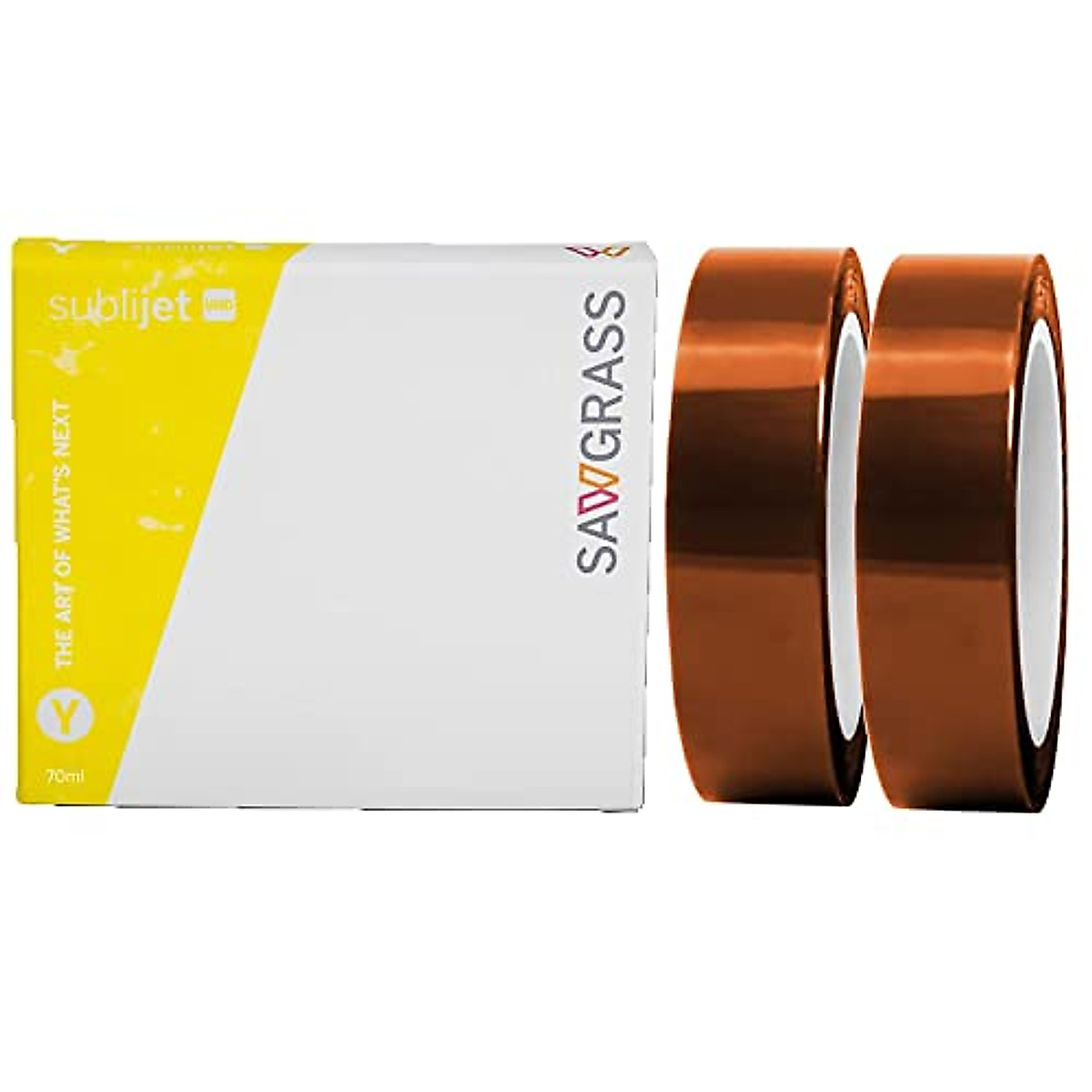 Sawgrass SG1000 Extended SubliJet UHD Sublimation Ink - Yellow (70ml) and 2 Rolls of ProSub Heat Resistant Tape
