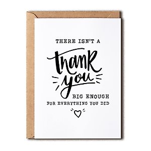 NTVShop There Isn't A Thank You - Nurse Thank You Card Doctor Thank You Card Emergency Response Thank You Card Healthcare Worker