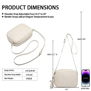 Small Crossbody Purses for Women Trendy Woven Cross Body Bag and Boho Purse,Soft Leather Handbags