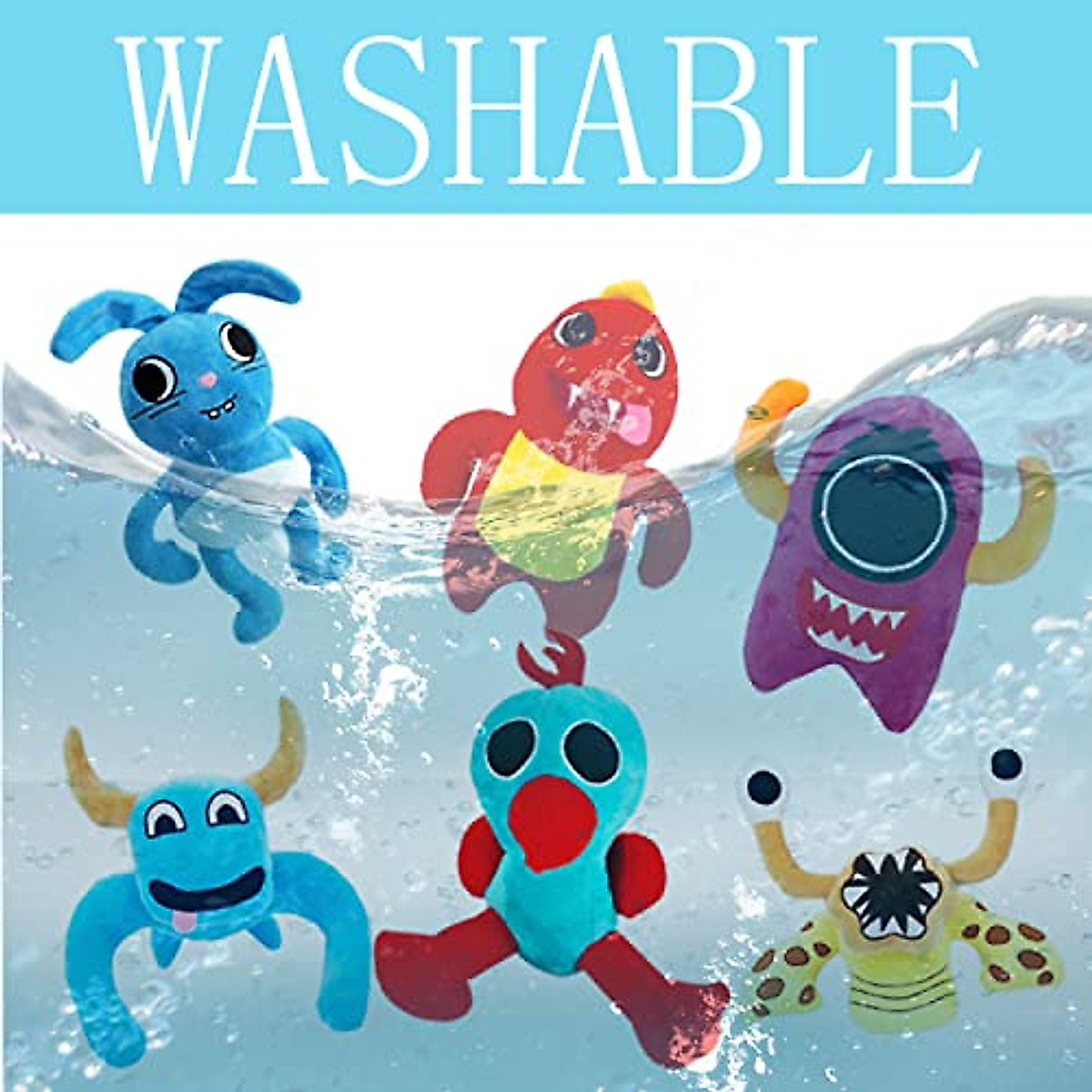 Sokmrus 6PCS Garden of Plush,10 inches Garden of Jumbo Josh Plushies Toys,Soft Stuffed Animal Figure Doll for Adult and Kids