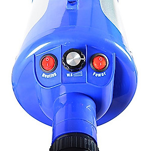 SHELANDY Groomer Partner Pet Hair Force Dryer Dog Grooming Blower with Heater (Blue)