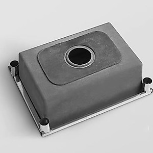 DOUKI Outdoor Stainless Steel Sink, Free Standing Small Sink, Kitchen Sink Single Bowl Prep & Utility Sink, Portable Garden Sink W/Hot and Cold Faucet (Size : 18 x16 inch (45x40 cm))