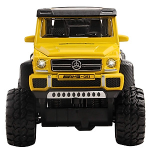 Vokodo Luxury Model Truck 6X6 Off-Road SUV 1:32 Scale G63 with Opening Doors Lights and Sounds Realistic Toy Vehicle Kids Exotic Car Freewheel Great Gift for Children Boys Girls Toddlers